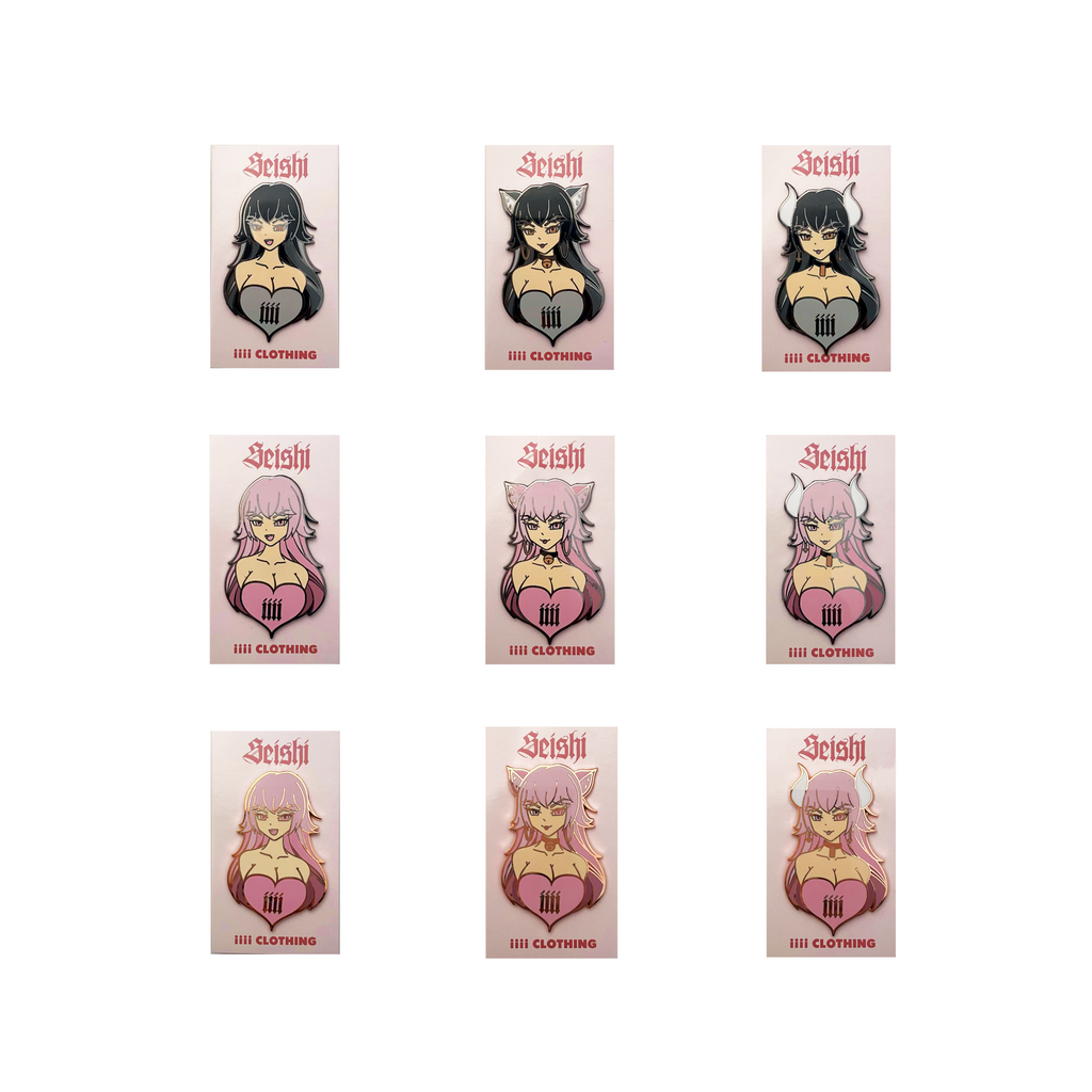 SEISHI ENAMEL PINS [ 9 PIN SET ] – iiii clothing | FOUREYES
